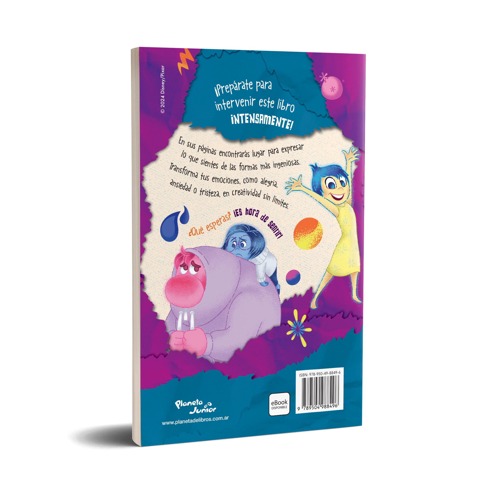 Destroza este libro Intensamente 2 - Disney PIXAR – Planeta de Libros ...